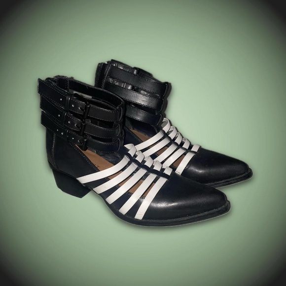 Nasty Gal | Shoes | Open Ankle Mary Jane Cowboy Boots | Poshmark